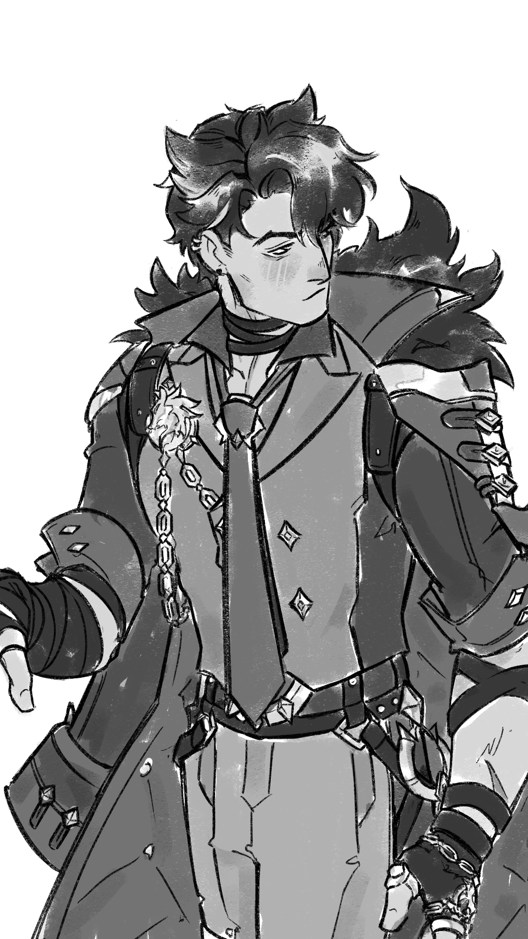 wriothesley sketch Genshin Impact | HoYoLAB