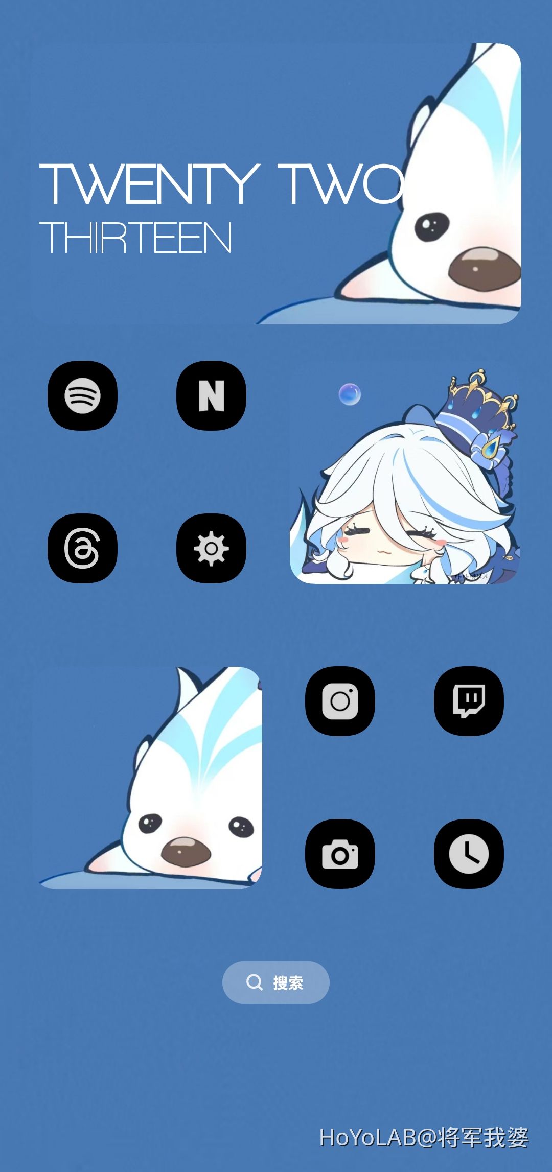 I customized my home screen It’s Furina theme！click in to take a look ...