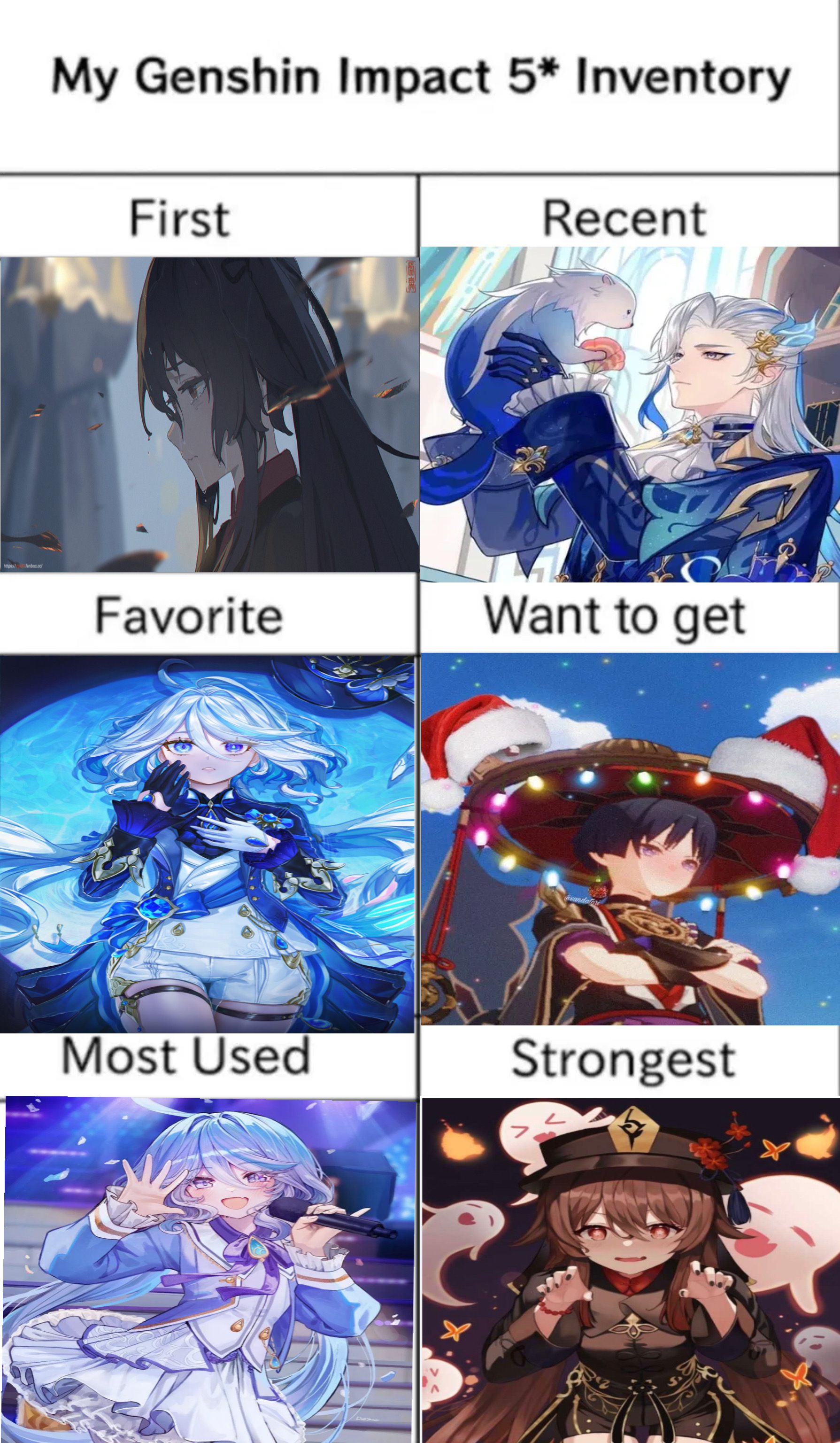 My 5* Genshin inventory Genshin Impact | HoYoLAB