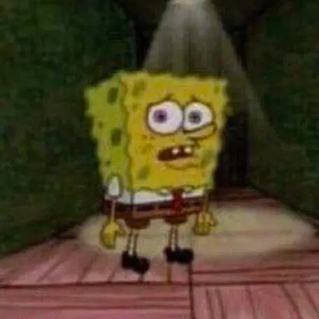 worried spongebob
