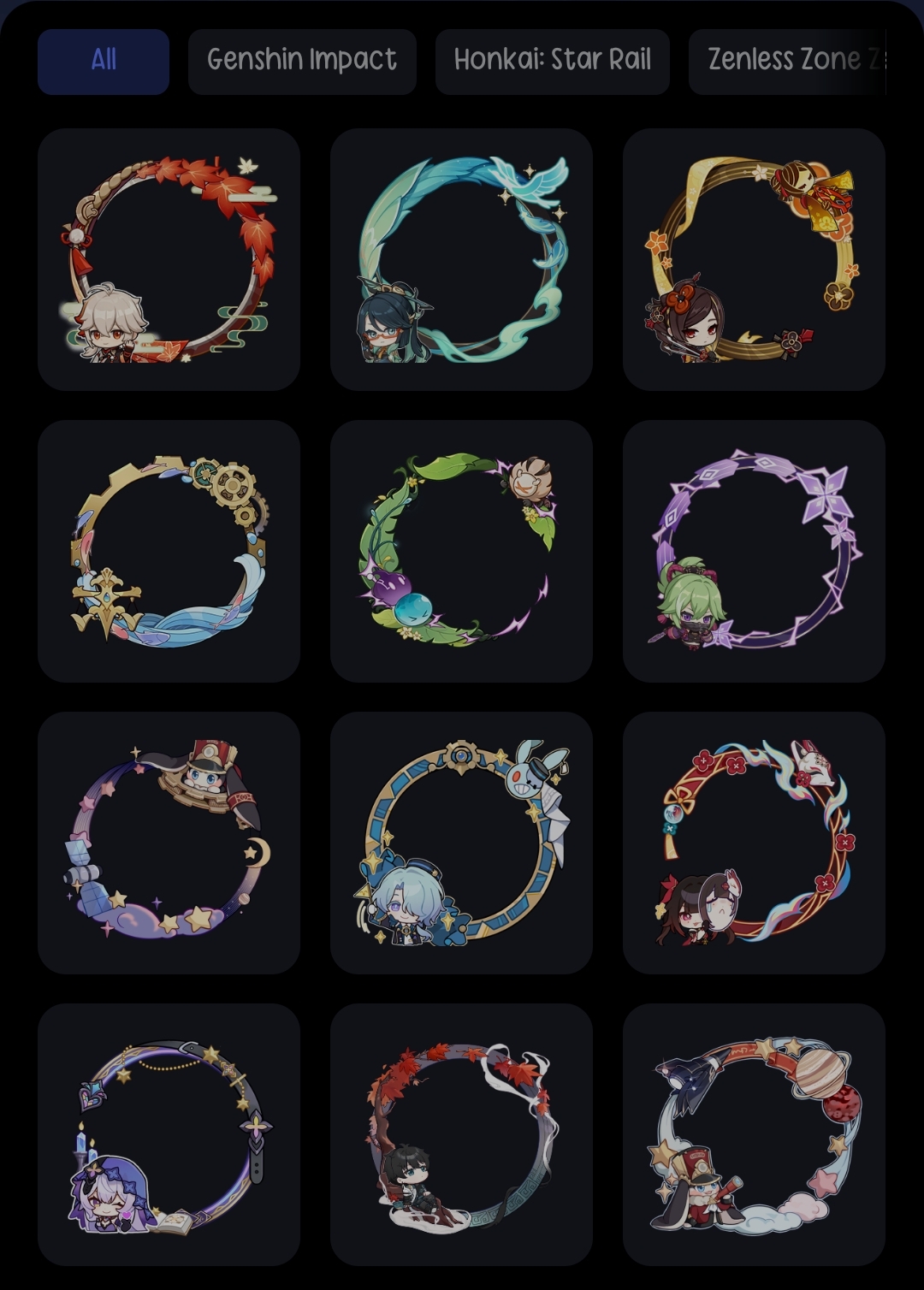 How many avatar frames do you guys have? | HoYoLAB