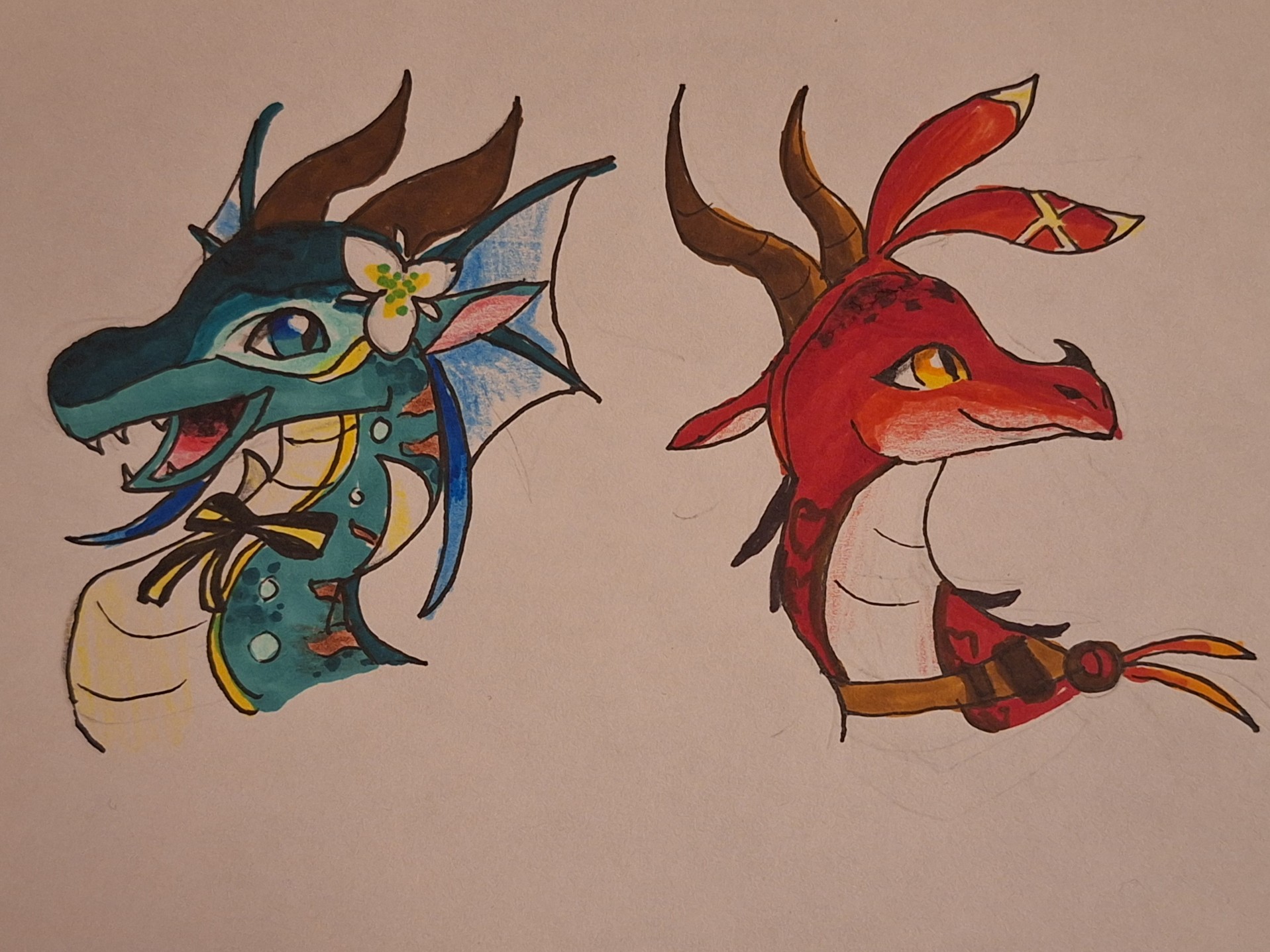 4 Monstadt characters as Wings of fire dragons Genshin Impact | HoYoLAB