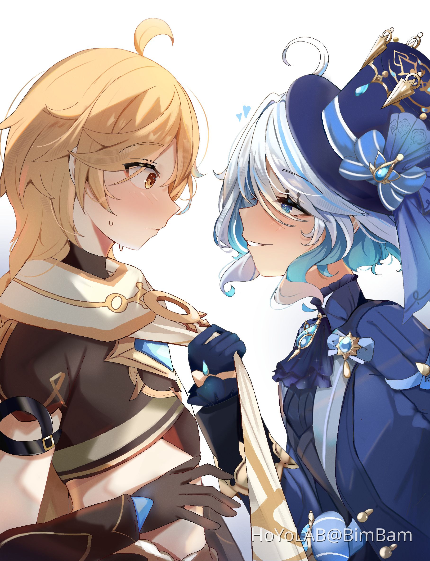 Aether and Furina Genshin Impact | HoYoLAB