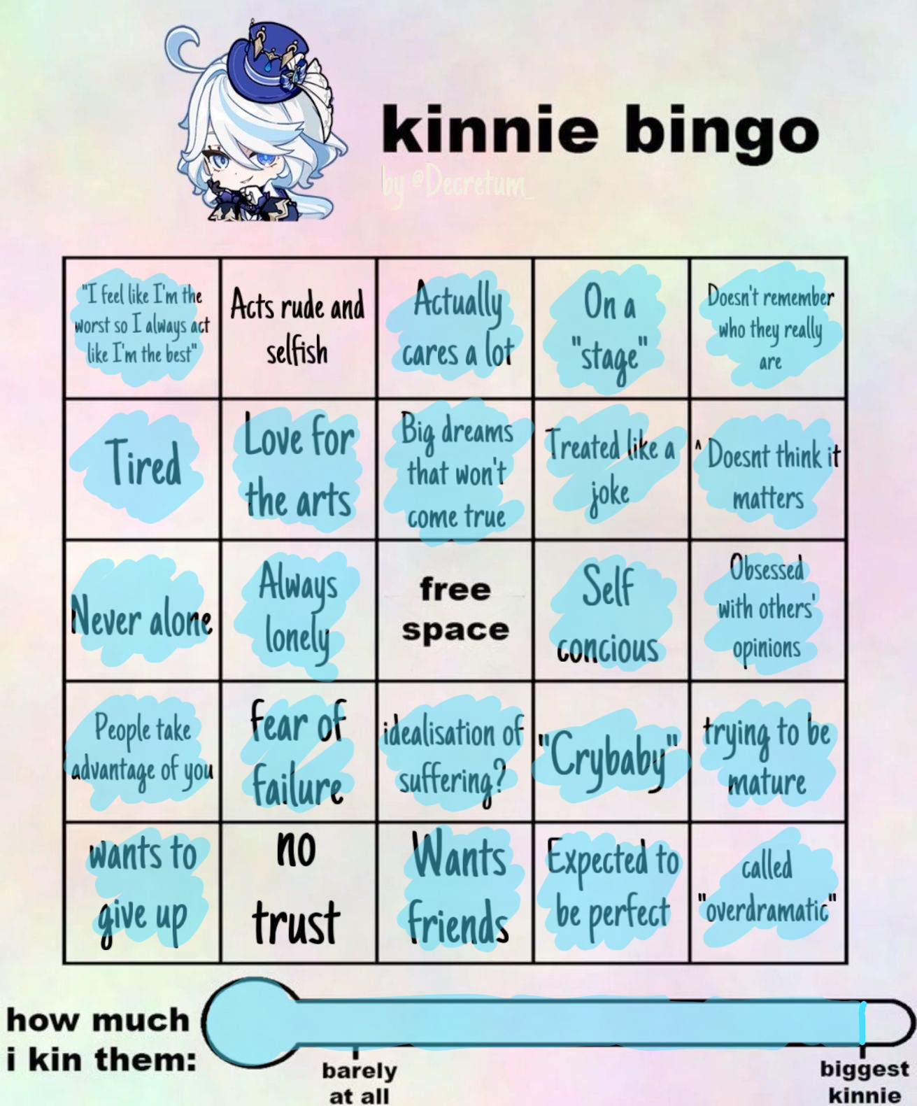 Furina Kinnie Bingo! Genshin Impact | HoYoLAB