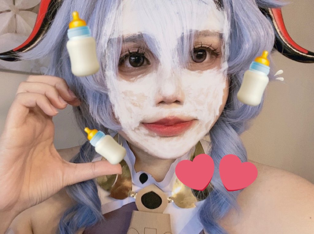 Ganyu Wearing Coconut Milk Mask Genshin Impact | HoYoLAB