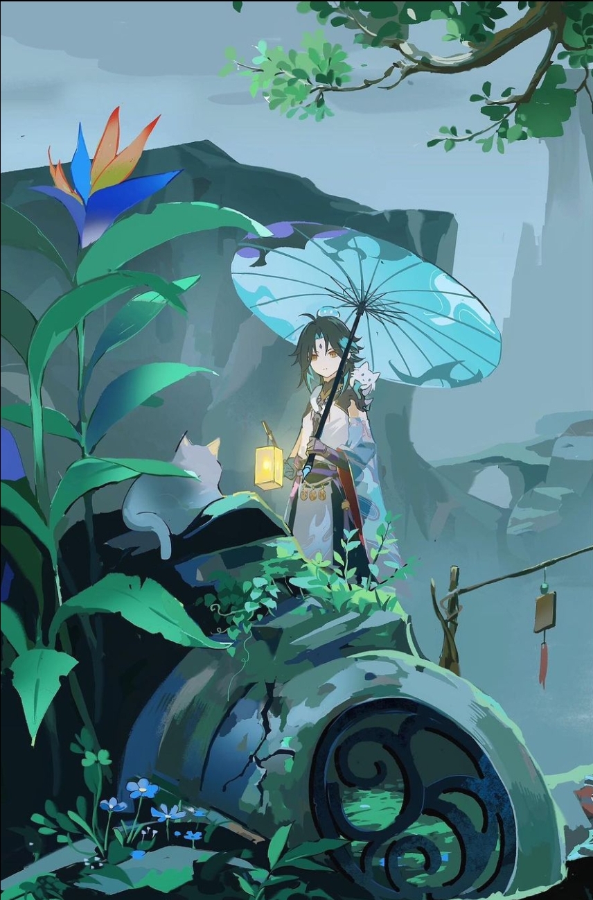 xiao collecting cats Genshin Impact | HoYoLAB