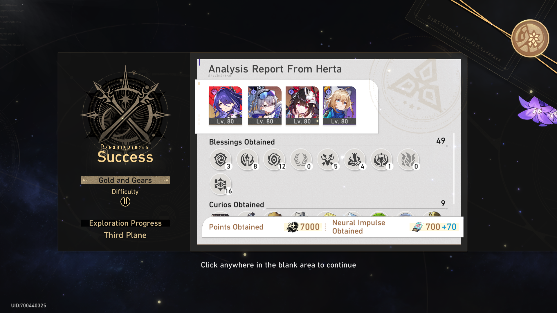 completed Simulated Universe: Gold and Gears || Honkai: Star Rail | HoYoLAB