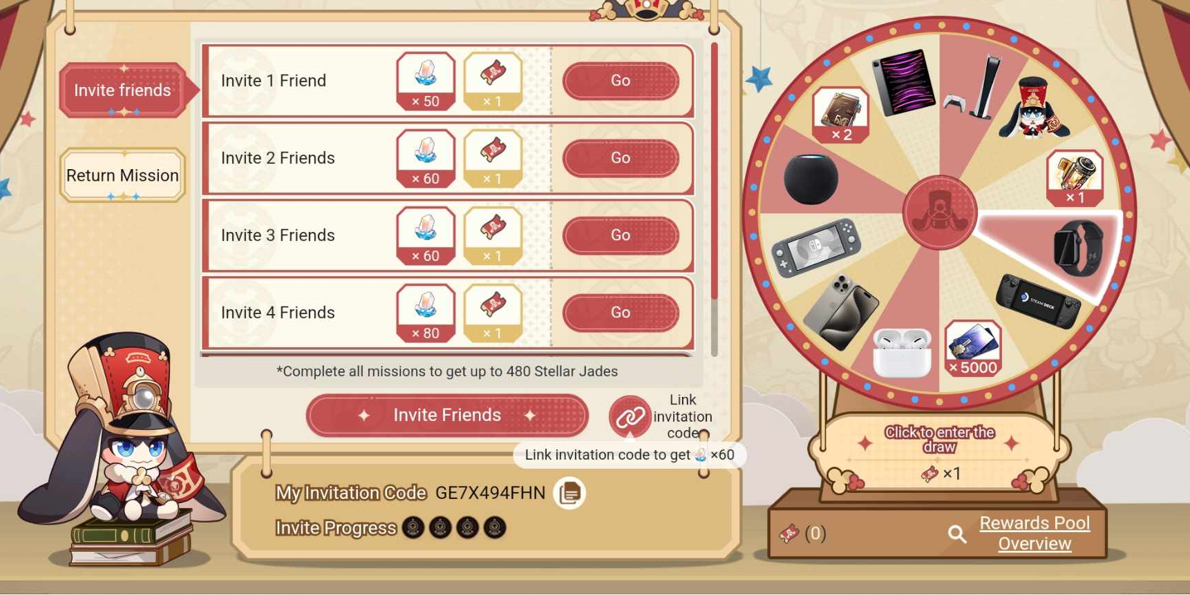 HSR invite code event (GE7X494FHN), Lets help each other! Honkai: Star ...