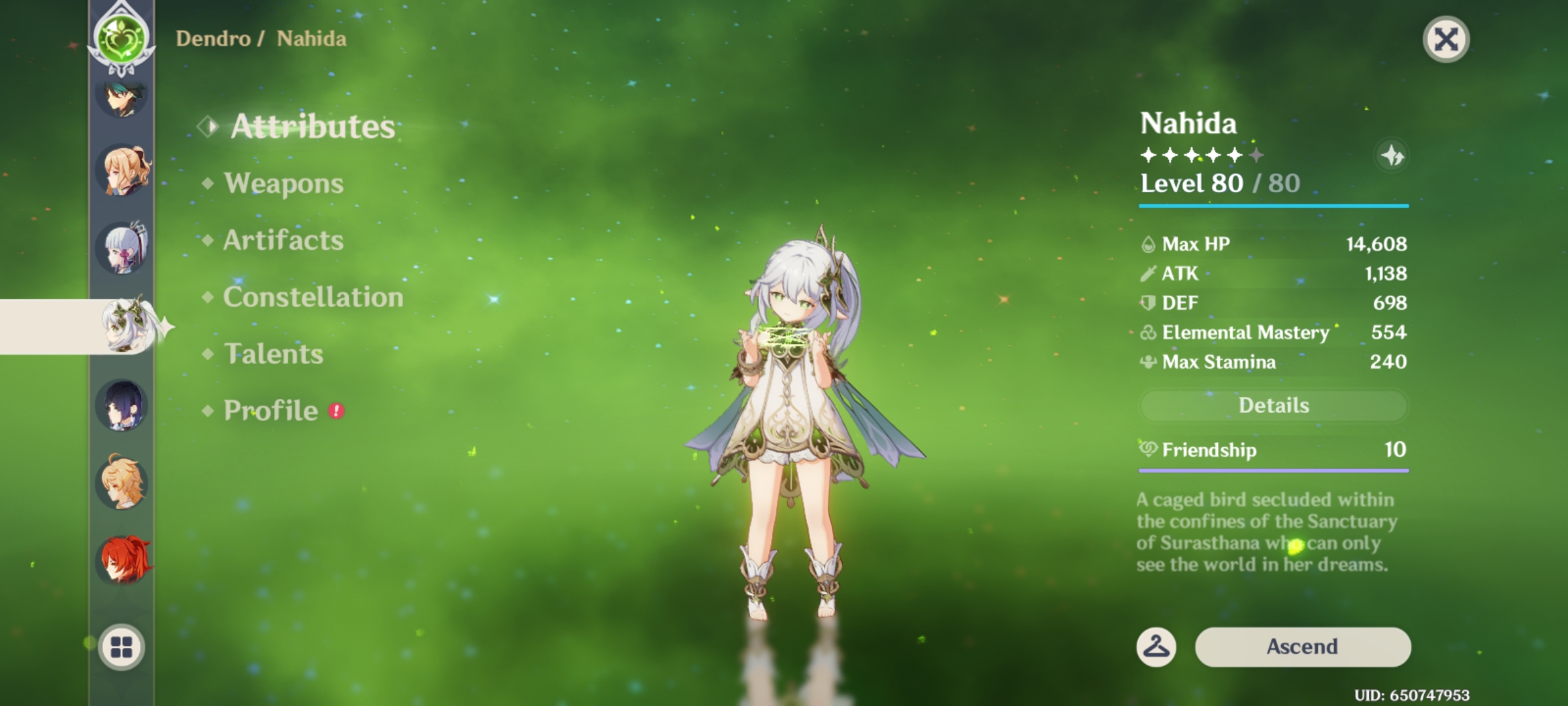 My ar45 nahida Genshin Impact | HoYoLAB