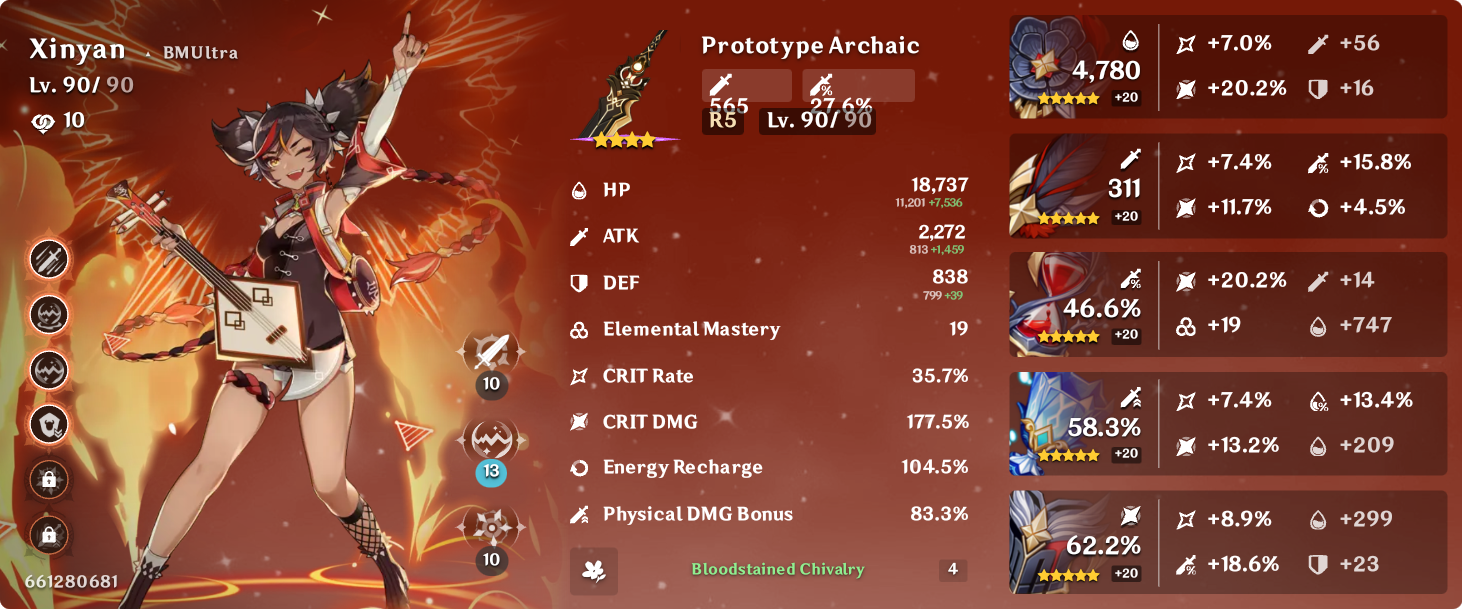 My Xinyan build of 2024 Genshin Impact | HoYoLAB