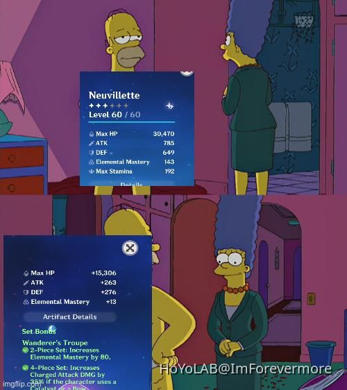 People making fun of my Neuvillette build. Wanderer’s ISNT THAT BAD ...