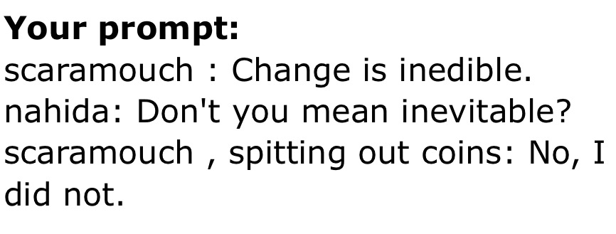 incorrect quotes generator: scaramouche and nahida edition Genshin ...