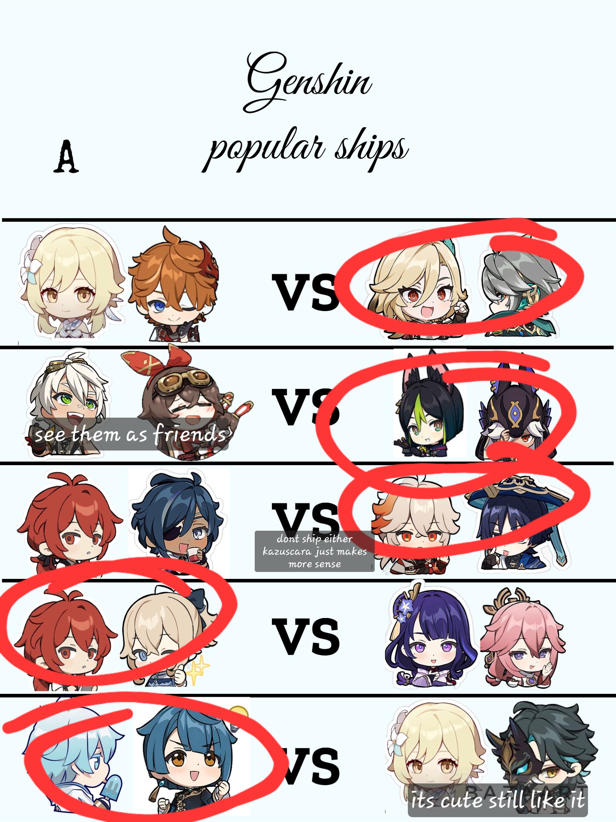 popular ships! Genshin Impact | HoYoLAB