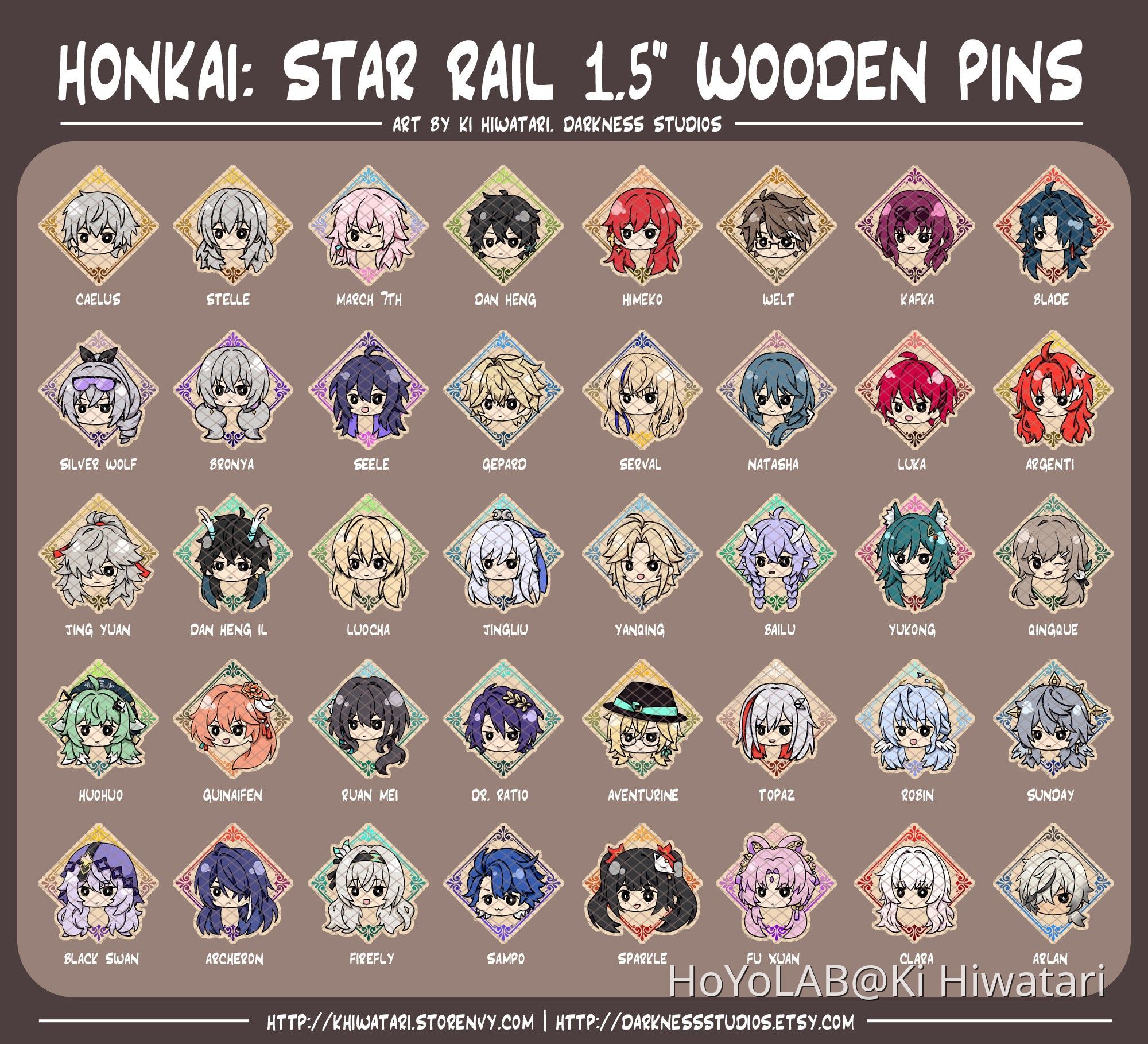 HSR Wooden Pins Honkai: Star Rail | HoYoLAB