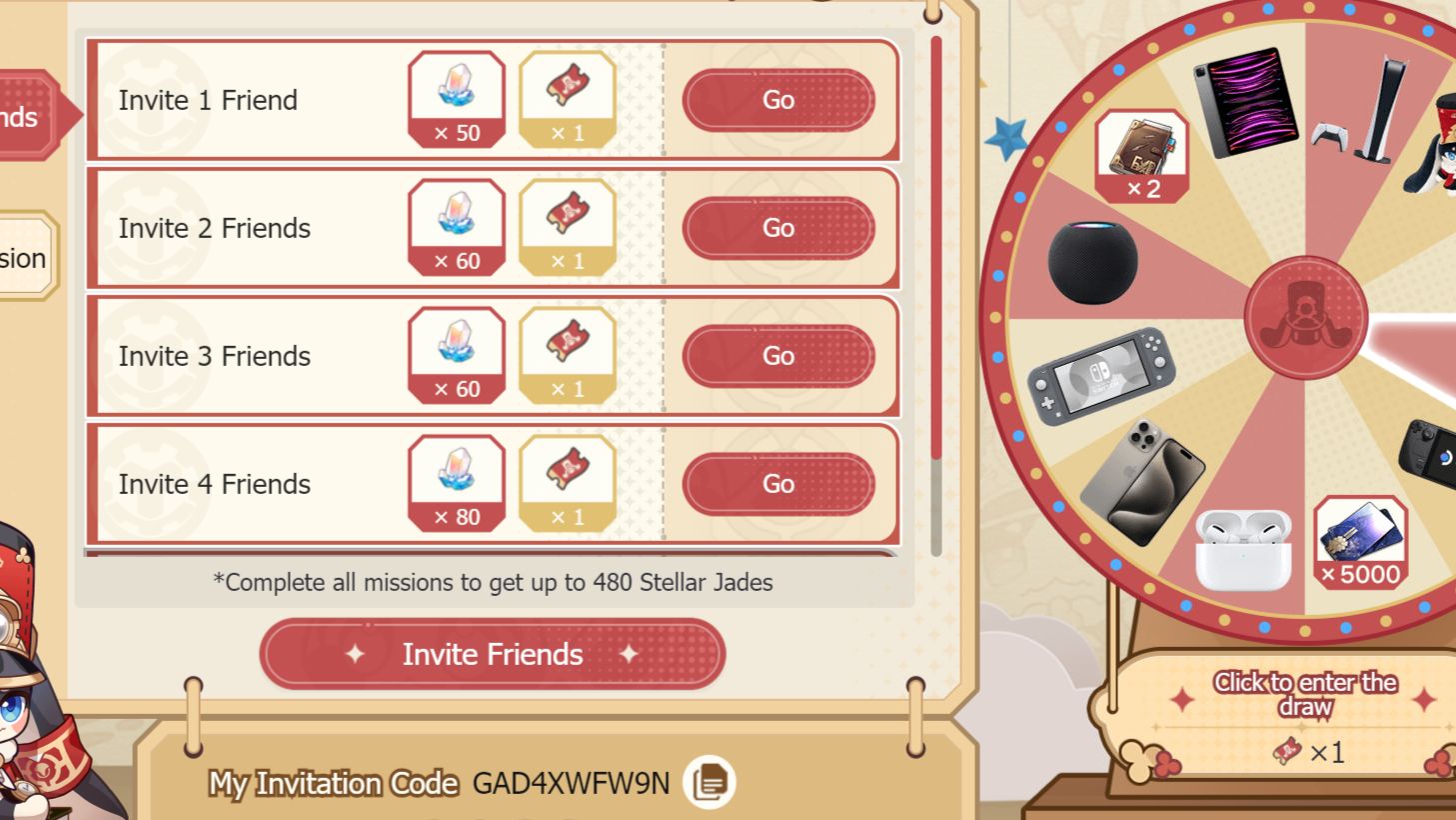 Invite Code Honkai: Star Rail | HoYoLAB