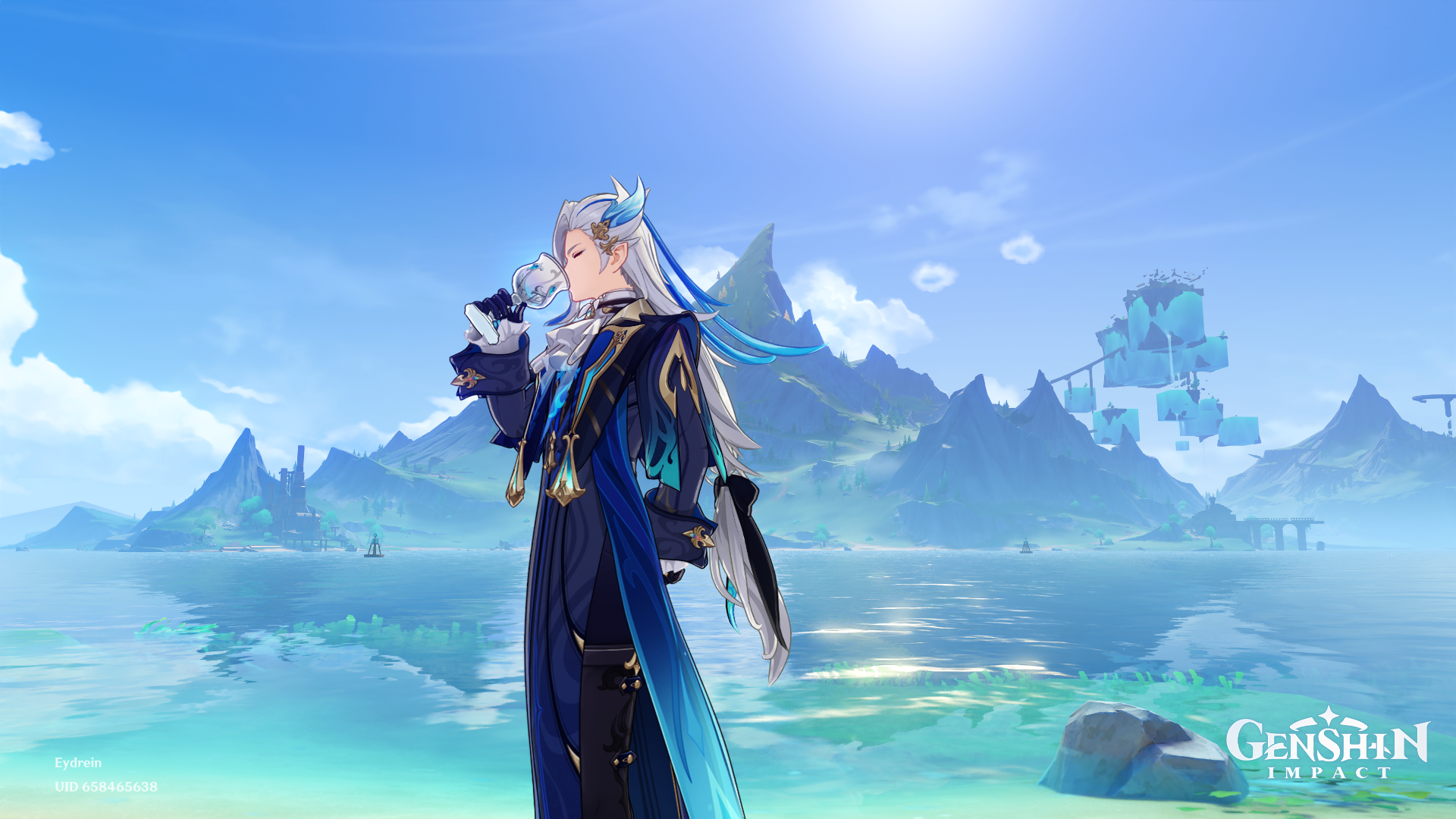 Neuvillette Is home at last, appreciating his home's water source ...