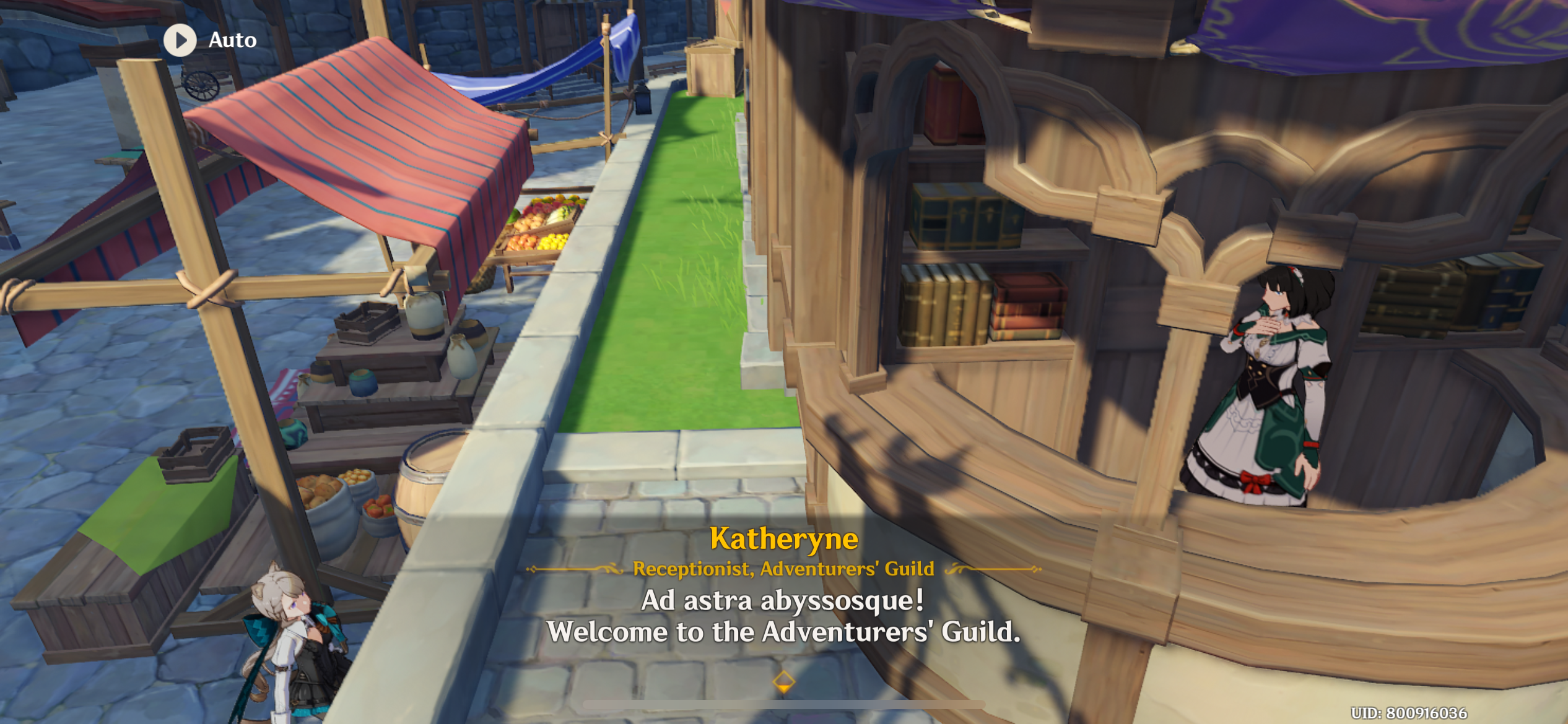 Currently the furthest I get to talk to Katheryne... Genshin Impact ...