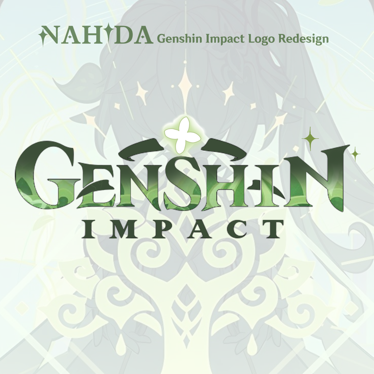 Simple Logo Redesign - Nahida Theme Genshin Impact | HoYoLAB