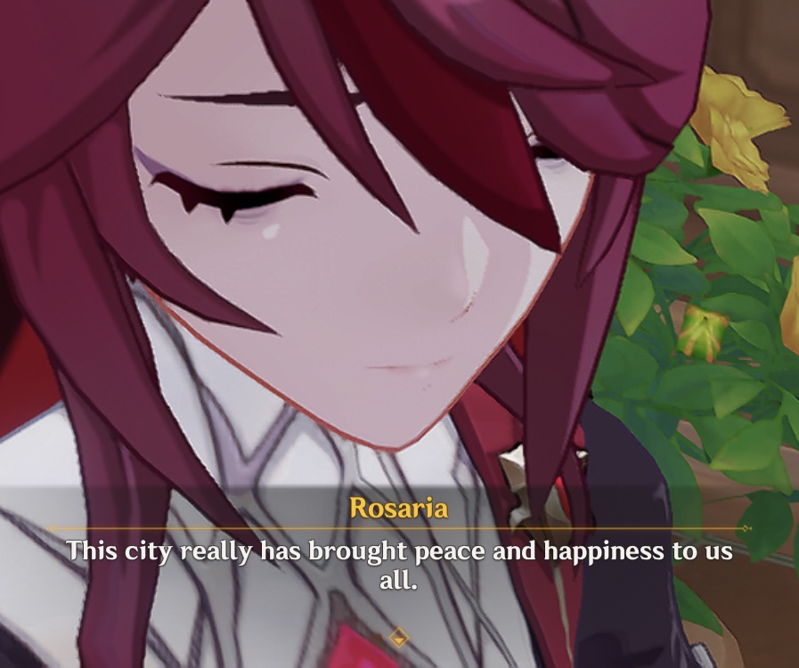 Wholesome Rosaria Moment Genshin Impact | HoYoLAB