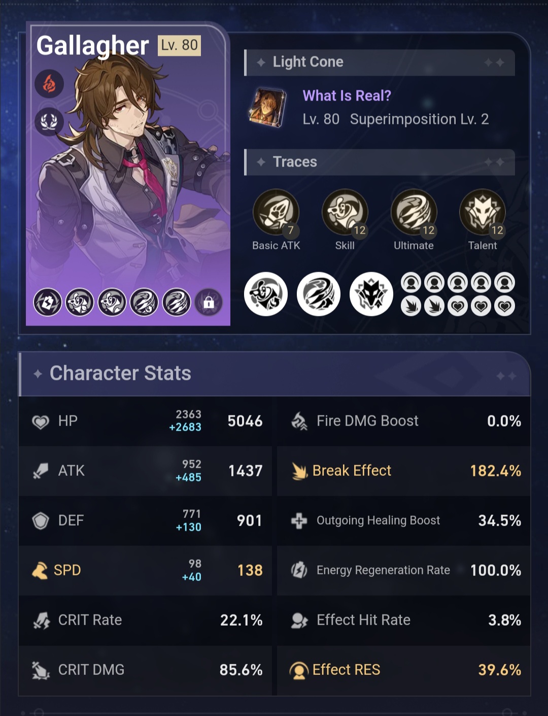 Updated Gallagher Build Honkai: Star Rail | HoYoLAB