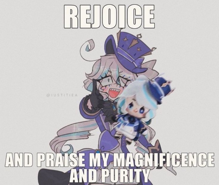 Furina memes #4 because i want the fan badge!! 🫐 Genshin Impact | HoYoLAB