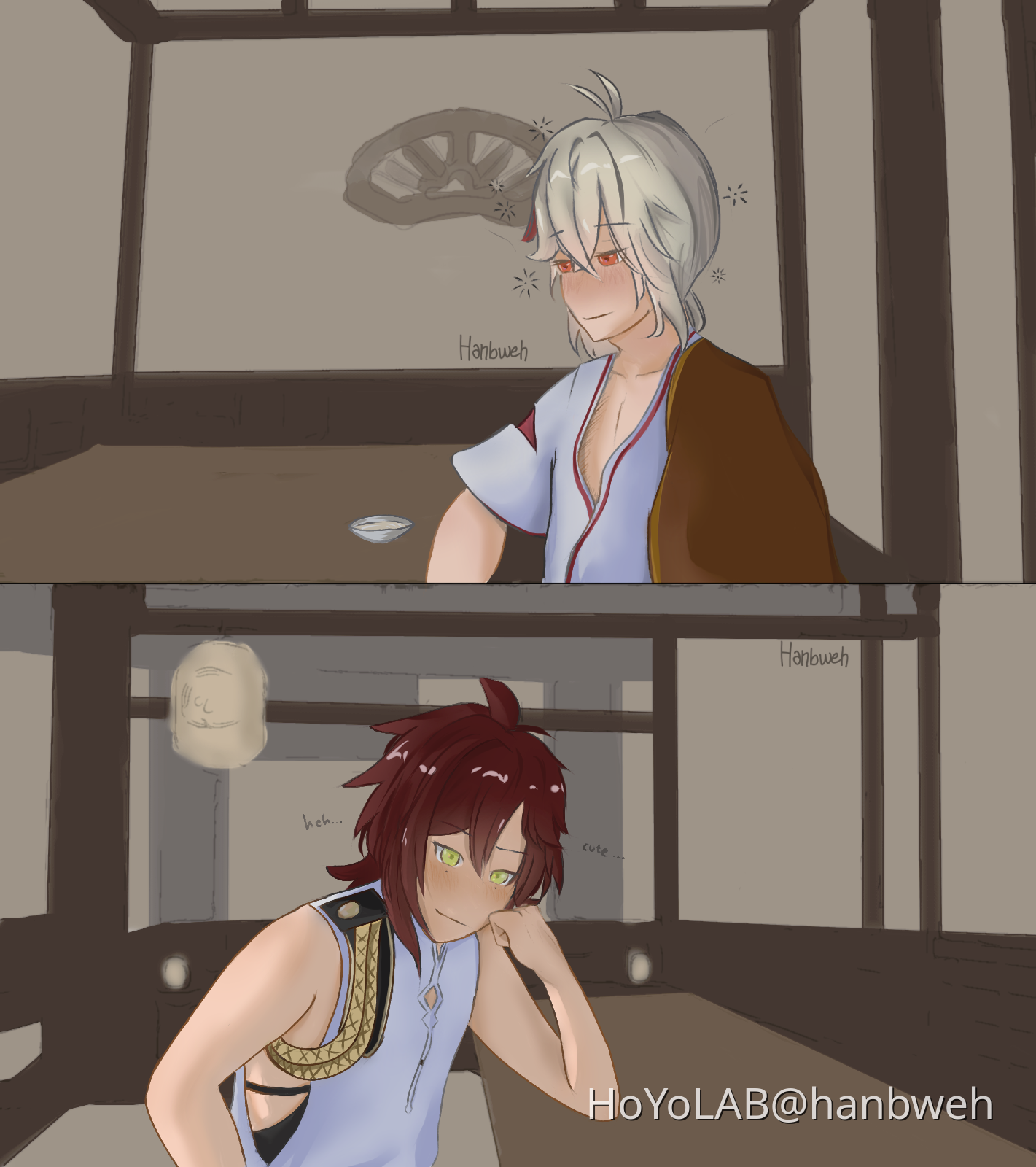 Drunk 🍁 | Heikazu/Kazuhei Fan Art 🦌🍁 Genshin Impact | HoYoLAB