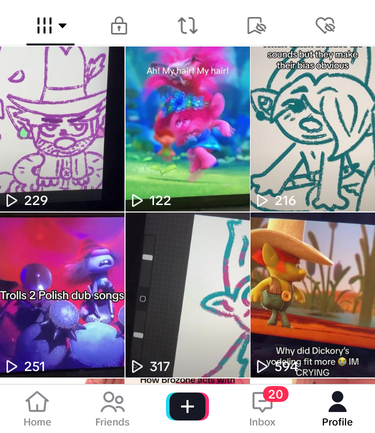 Here’s all the TikToks I uploaded recently, yall should go check em out ...