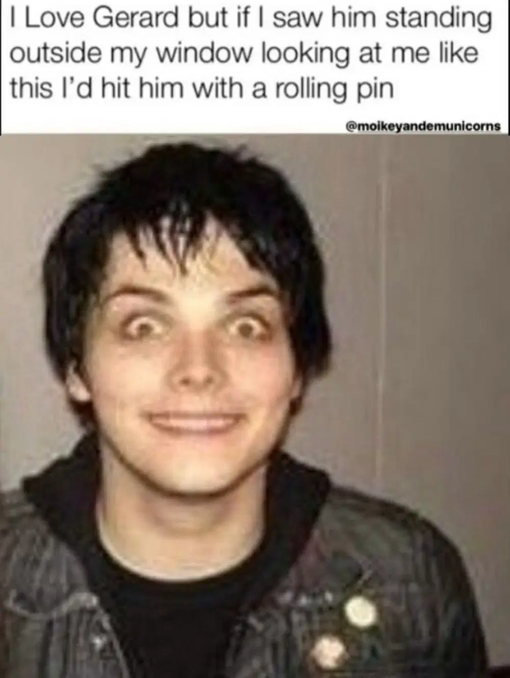 gerard looking through window