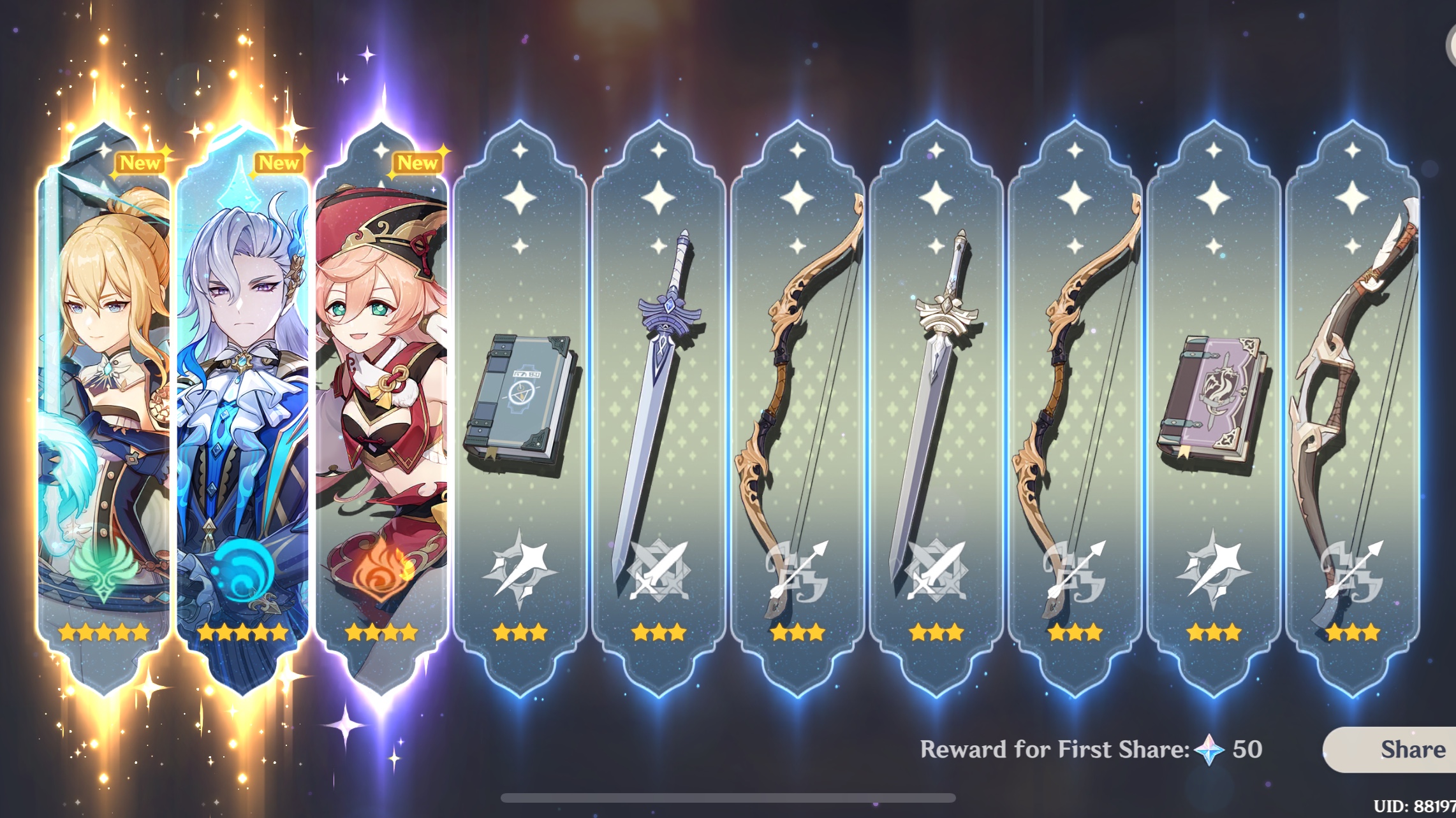 My first five star pull…luck🔥🔥 Genshin Impact | HoYoLAB