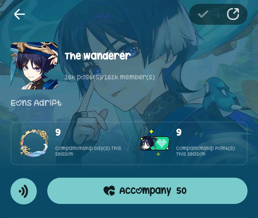 Companionship Points- Wanderer Genshin Impact | HoYoLAB