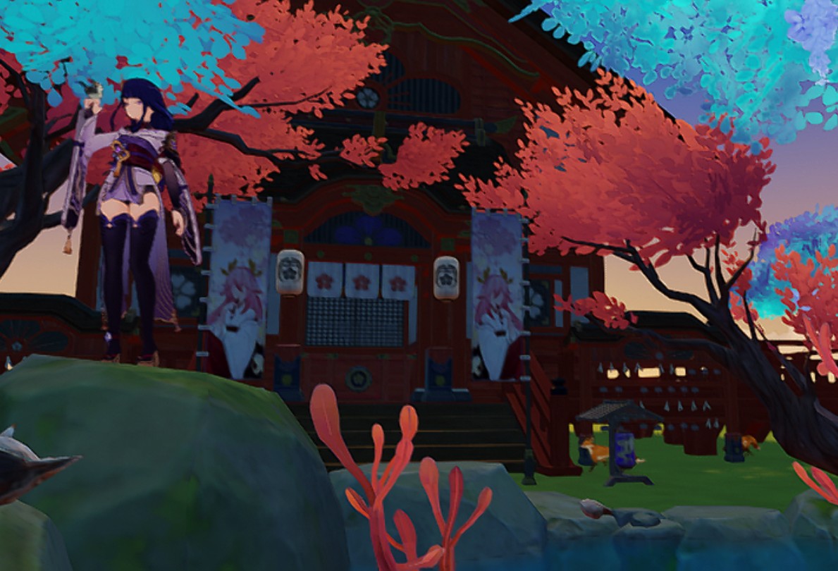 Kitsune hanıma tapınak bile yapmıştım ama bilin bakalım ne eksik burda ...