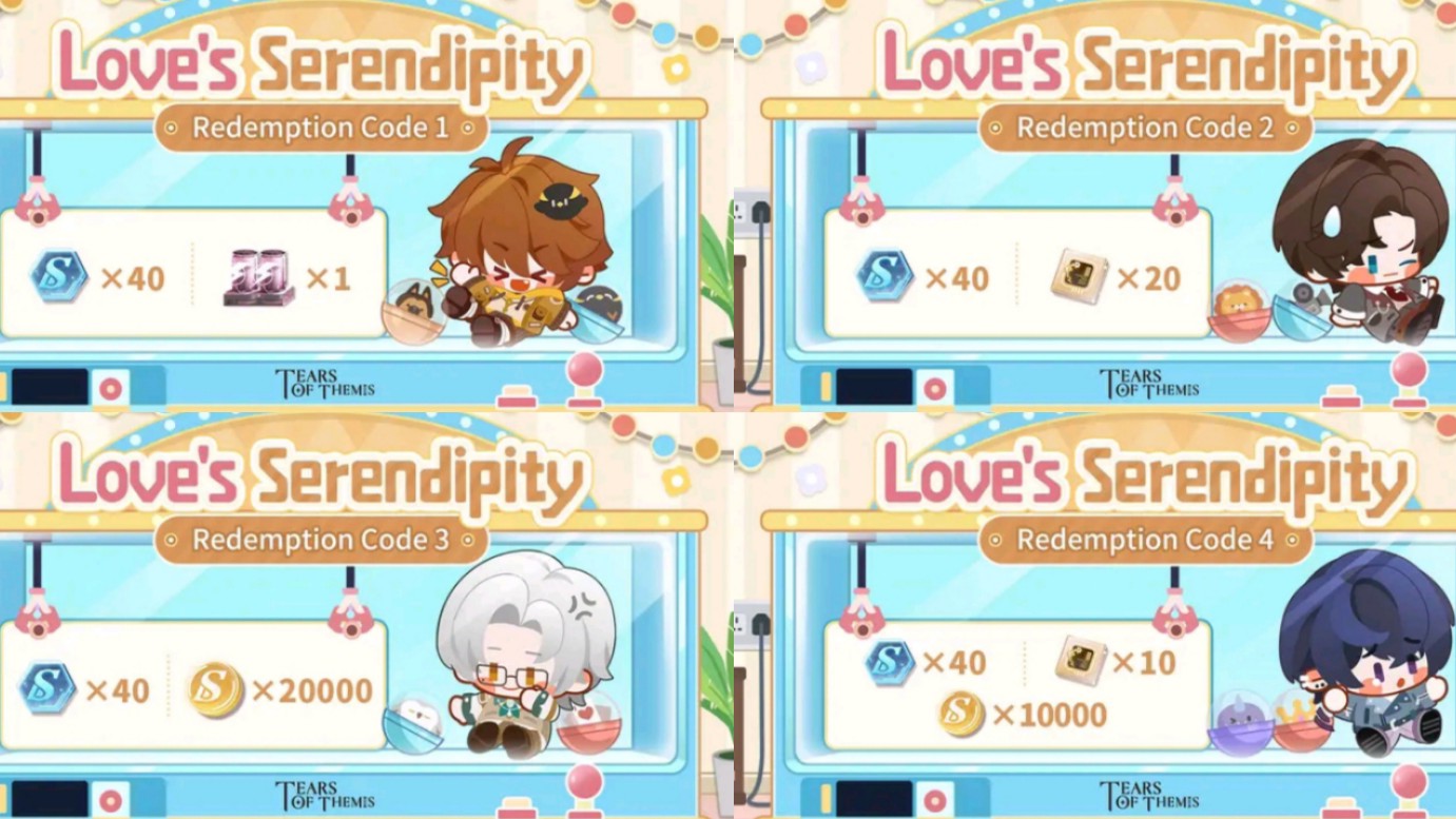 Love's Serendipity Redeem Codes (Completed) Tears of Themis | HoYoLAB