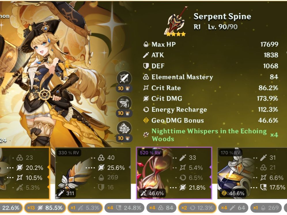 W Navia Ratio Genshin Impact | HoYoLAB