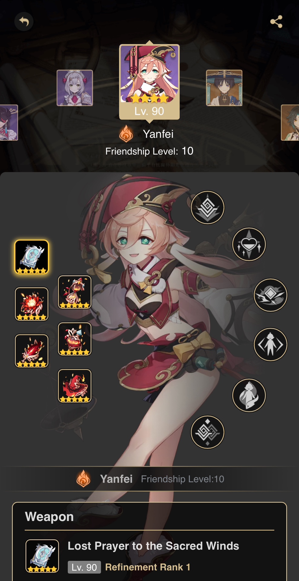 Peep the Yanfei build^^ Genshin Impact | HoYoLAB