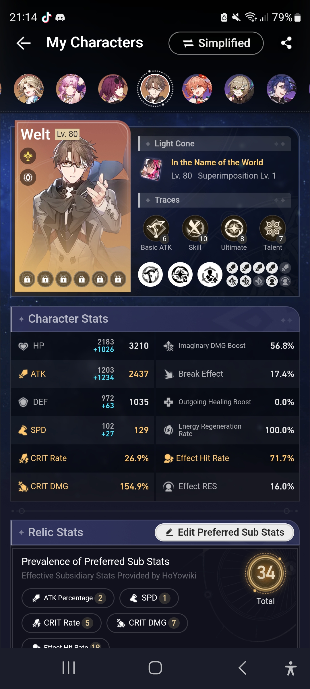 Welt build Honkai: Star Rail | HoYoLAB