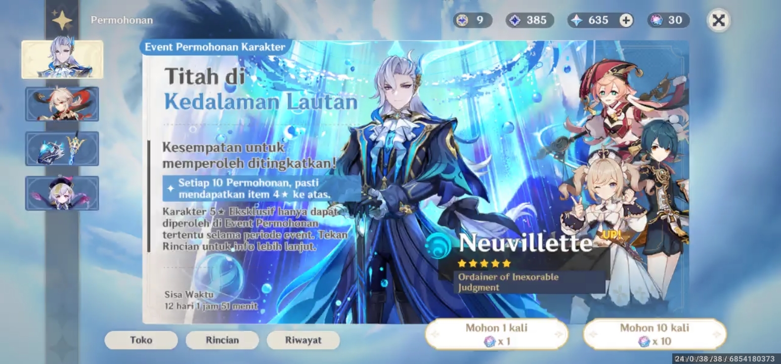 Riwayat Pengumpulan Primo Untuk Eula C6! Genshin Impact | HoYoLAB