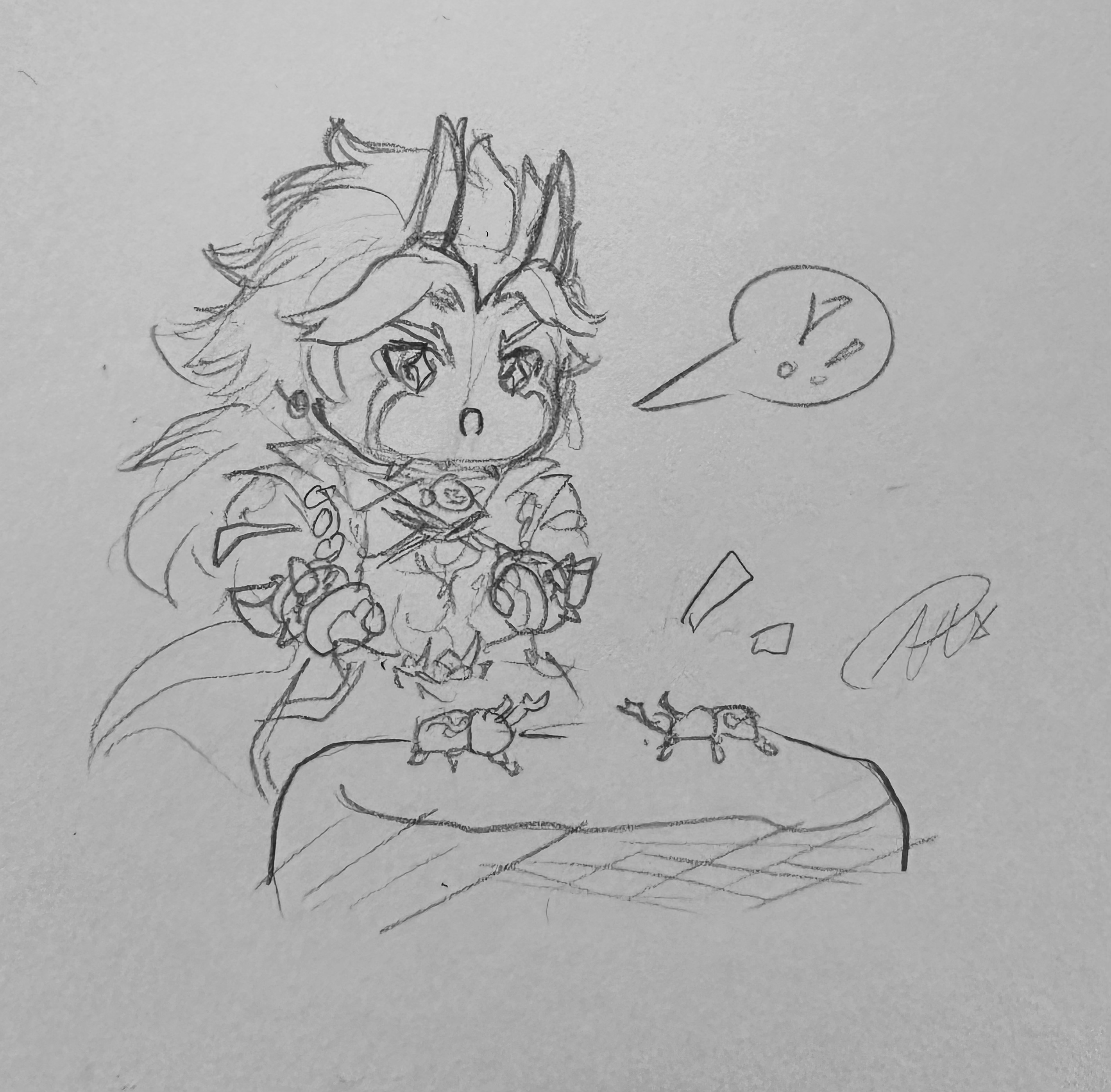 Itto doodle for badge (#5) Genshin Impact | HoYoLAB