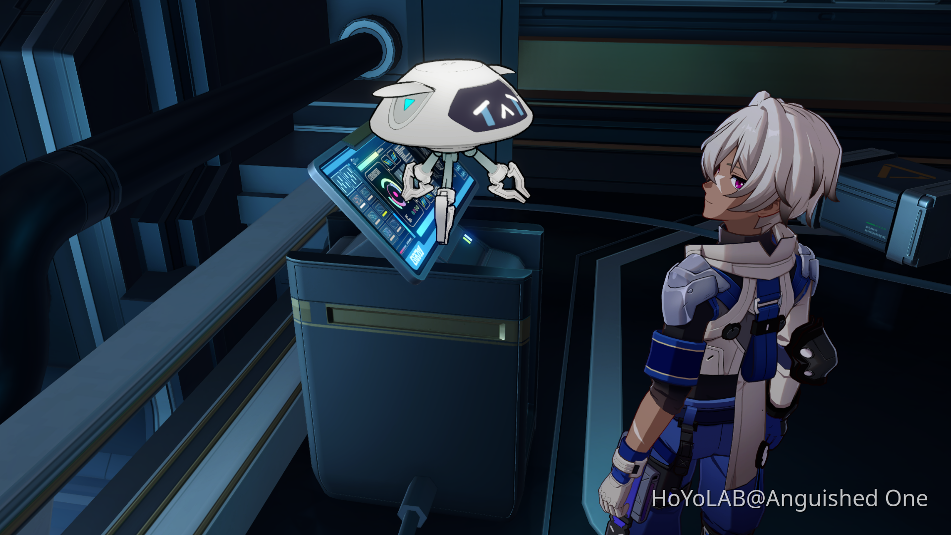 Arlan the Kind consoles a dejected maintenance robot Honkai: Star Rail ...