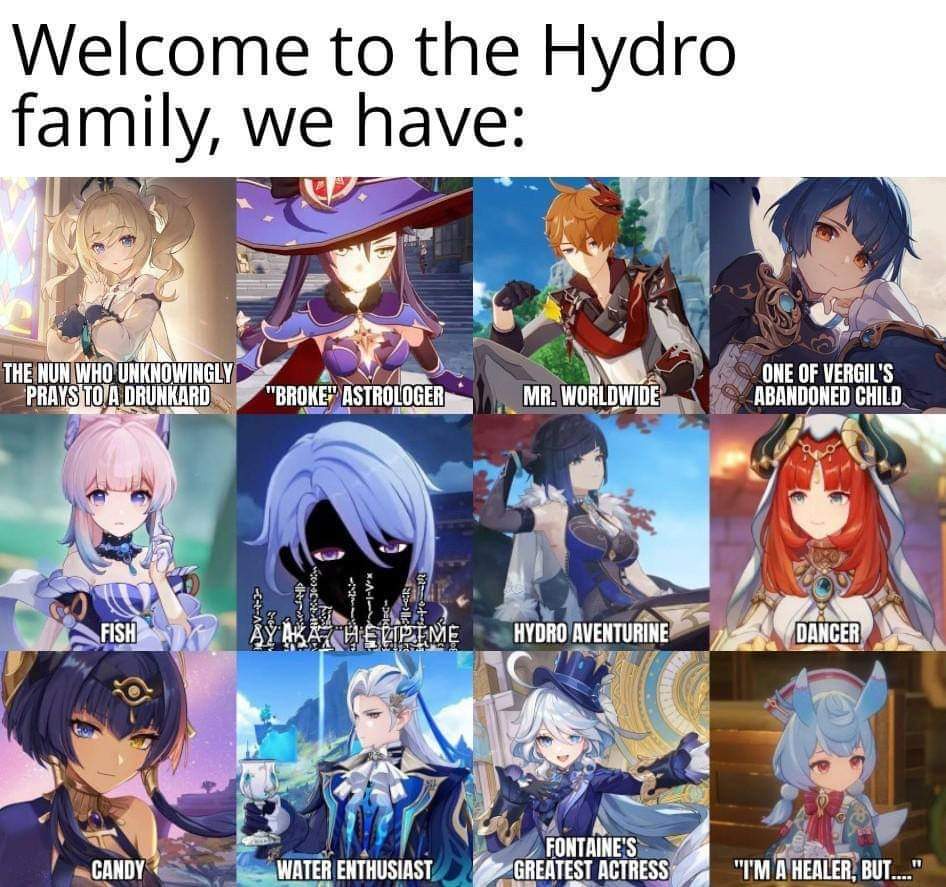 selamat datang di keluarga hydro family 😁 Genshin Impact | HoYoLAB