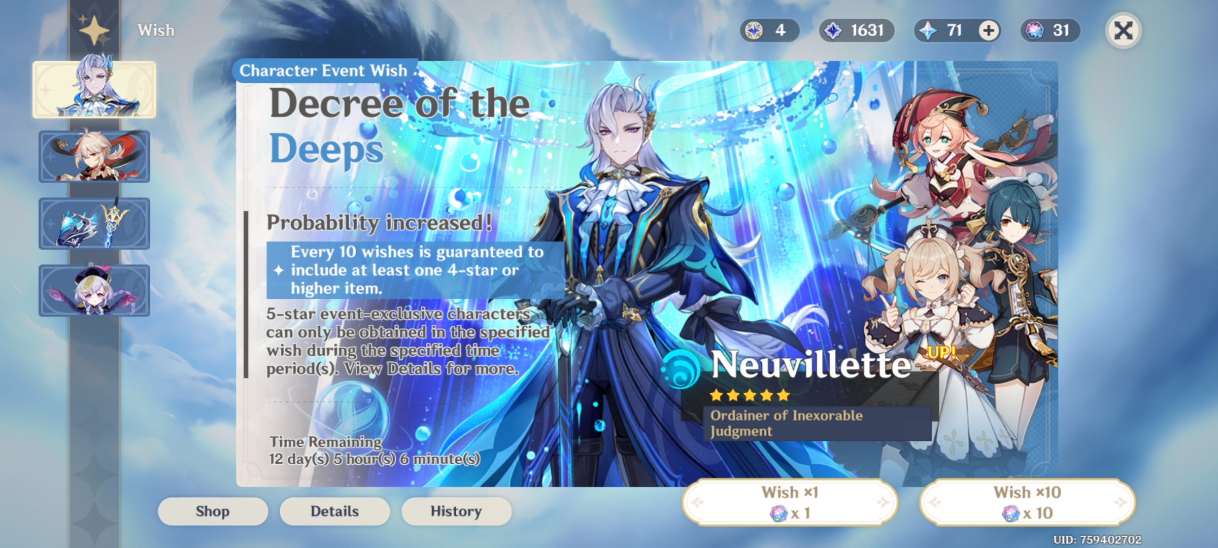 from this day im not gonna open the wish banner until colleis rerun or ...