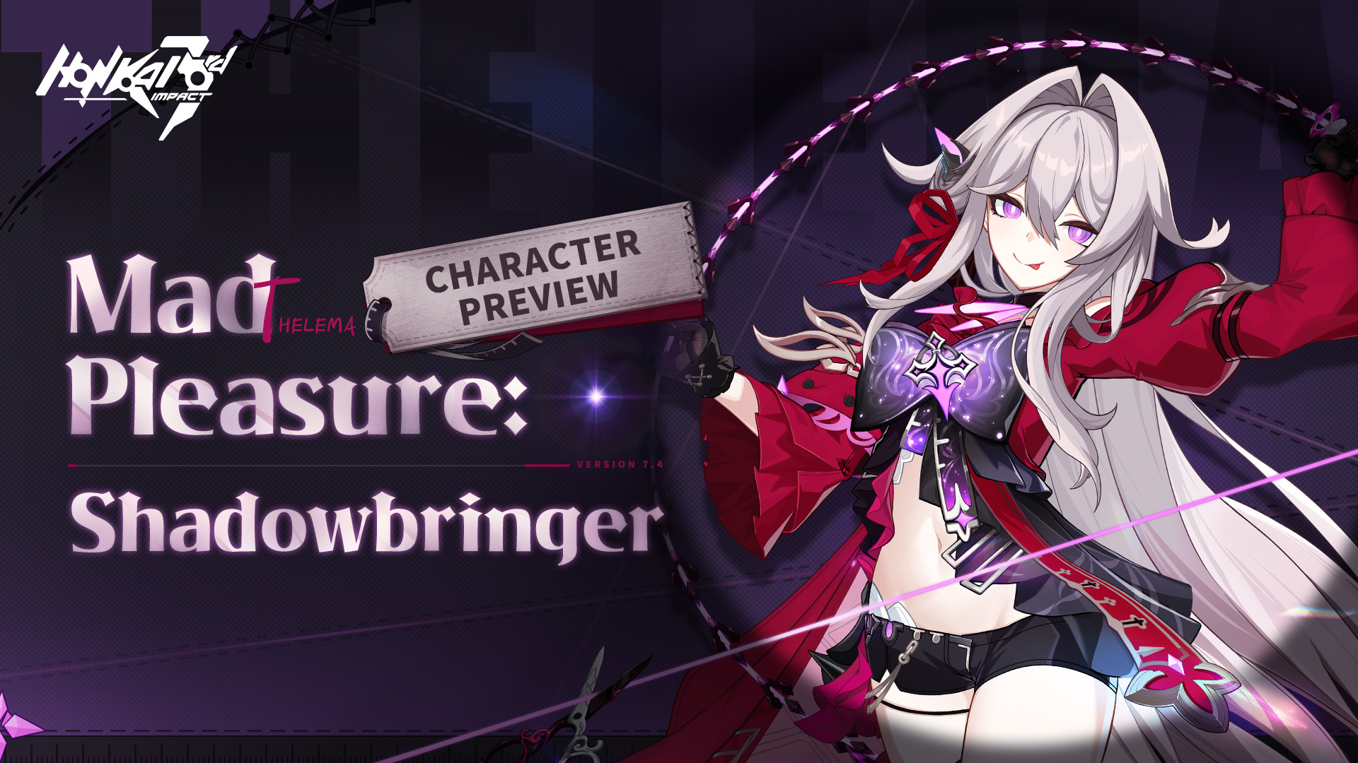 Thelema Mad Pleasure: Shadowbringer Battlesuit Preview - Honkai Impact 3rd Honkai Impact 3rd ...