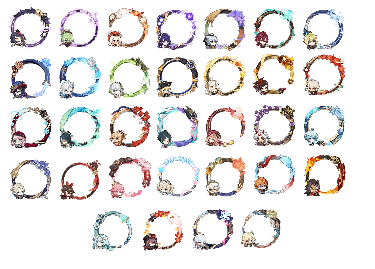 Genshin Avatar Frame Accompany Links. (⁠・⁠∀⁠・⁠) {UPDATED} Genshin ...