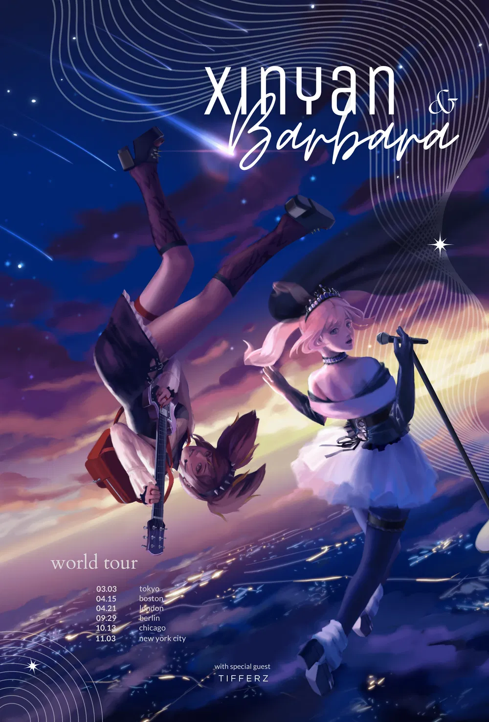 Xinyan x Barbara Fan Art Genshin Impact | HoYoLAB