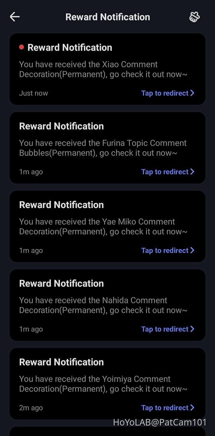 Thank you for the comment decorations Genshin Impact | HoYoLAB