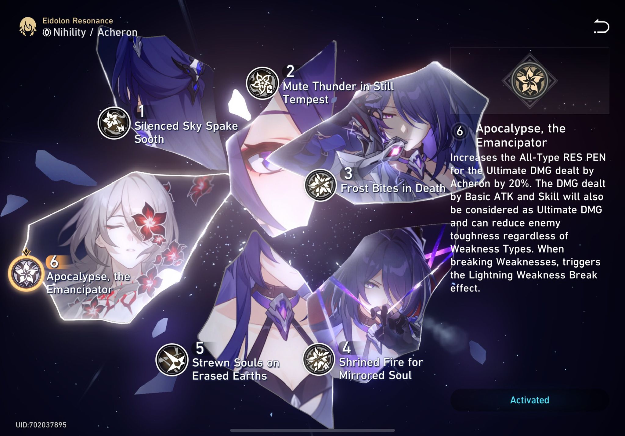 Try e6 acheron. Honkai: Star Rail | HoYoLAB