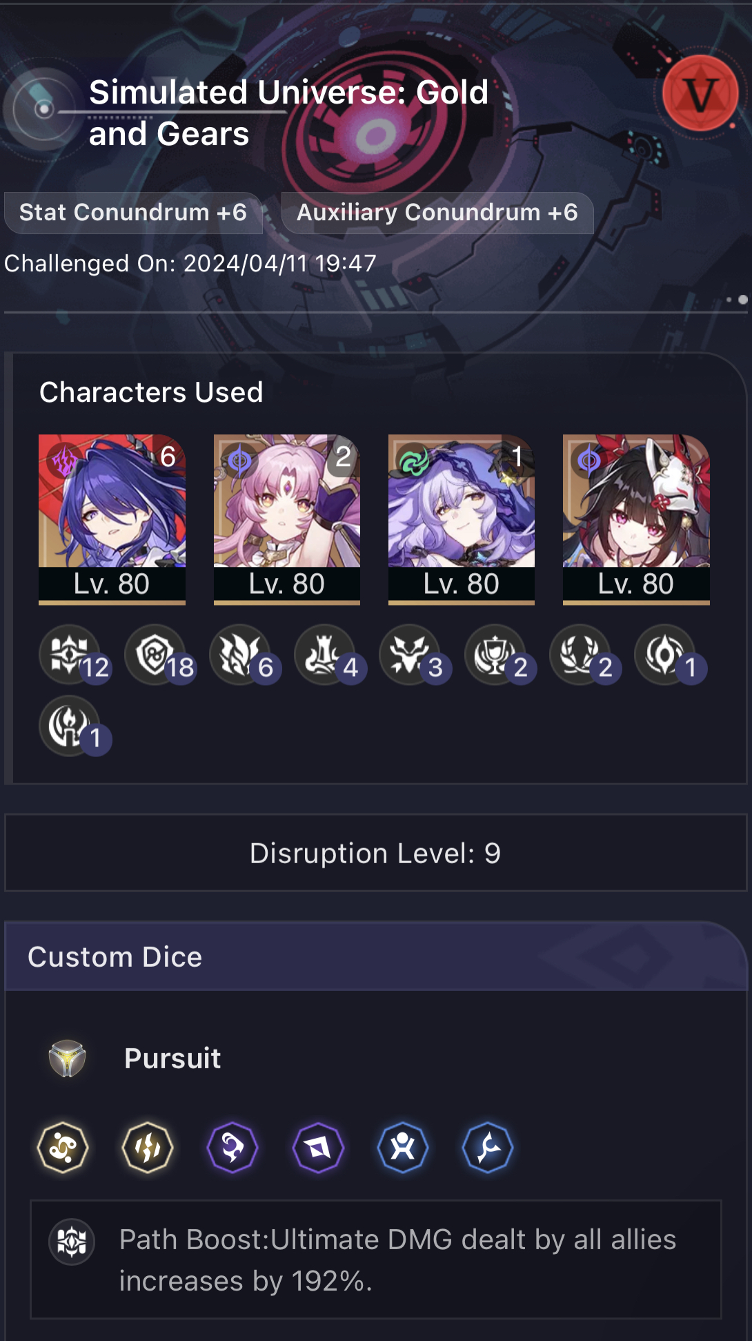 Gold and Gears: Conundrum 12, Disruption 9 - Fu Xuan solo sustain Honkai: Star Rail | HoYoLAB