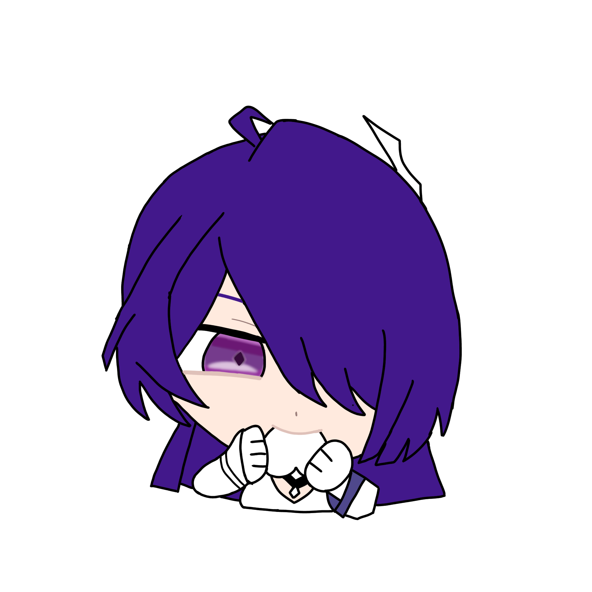 dibujo de acheron chibi (no lo termine nunca XD) Honkai: Star Rail ...