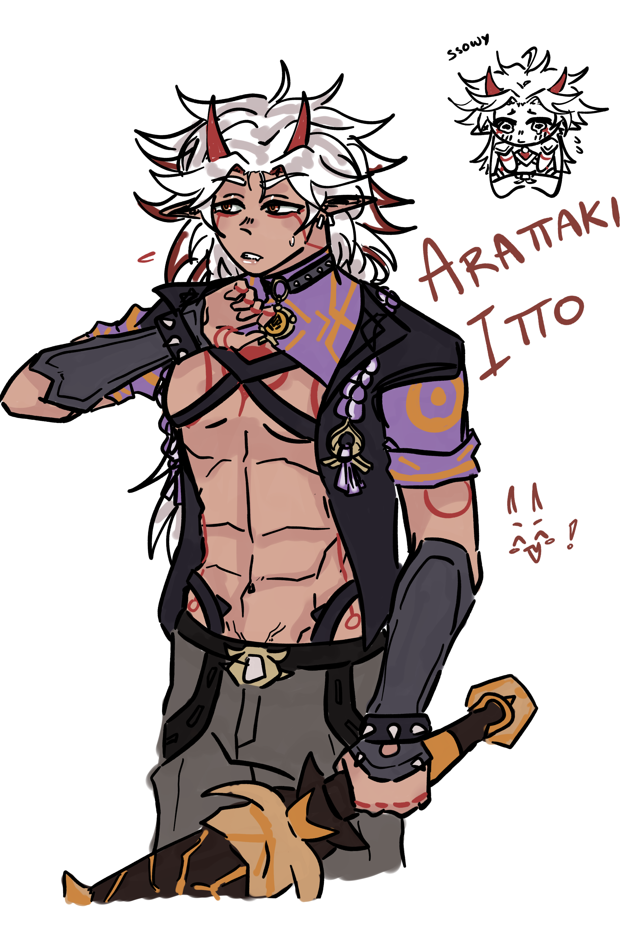 itto sketch Genshin Impact | HoYoLAB