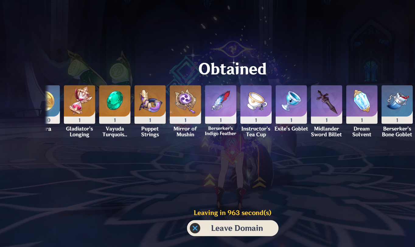 One of the good drop in boss domain Genshin Impact | HoYoLAB