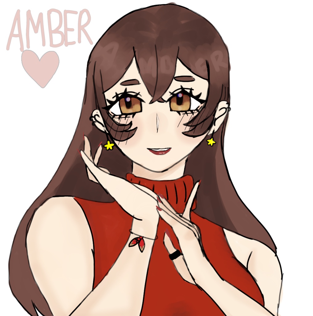 AMBER FAN BADGE POST 🩷🩷🩷 Genshin Impact | HoYoLAB